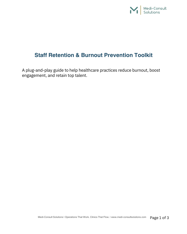 Staff Retention & Burnout Prevention Toolkit