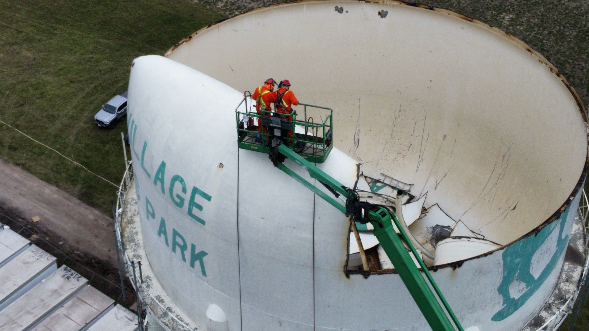 Water Tower Demolition Services | Alpine Demolition