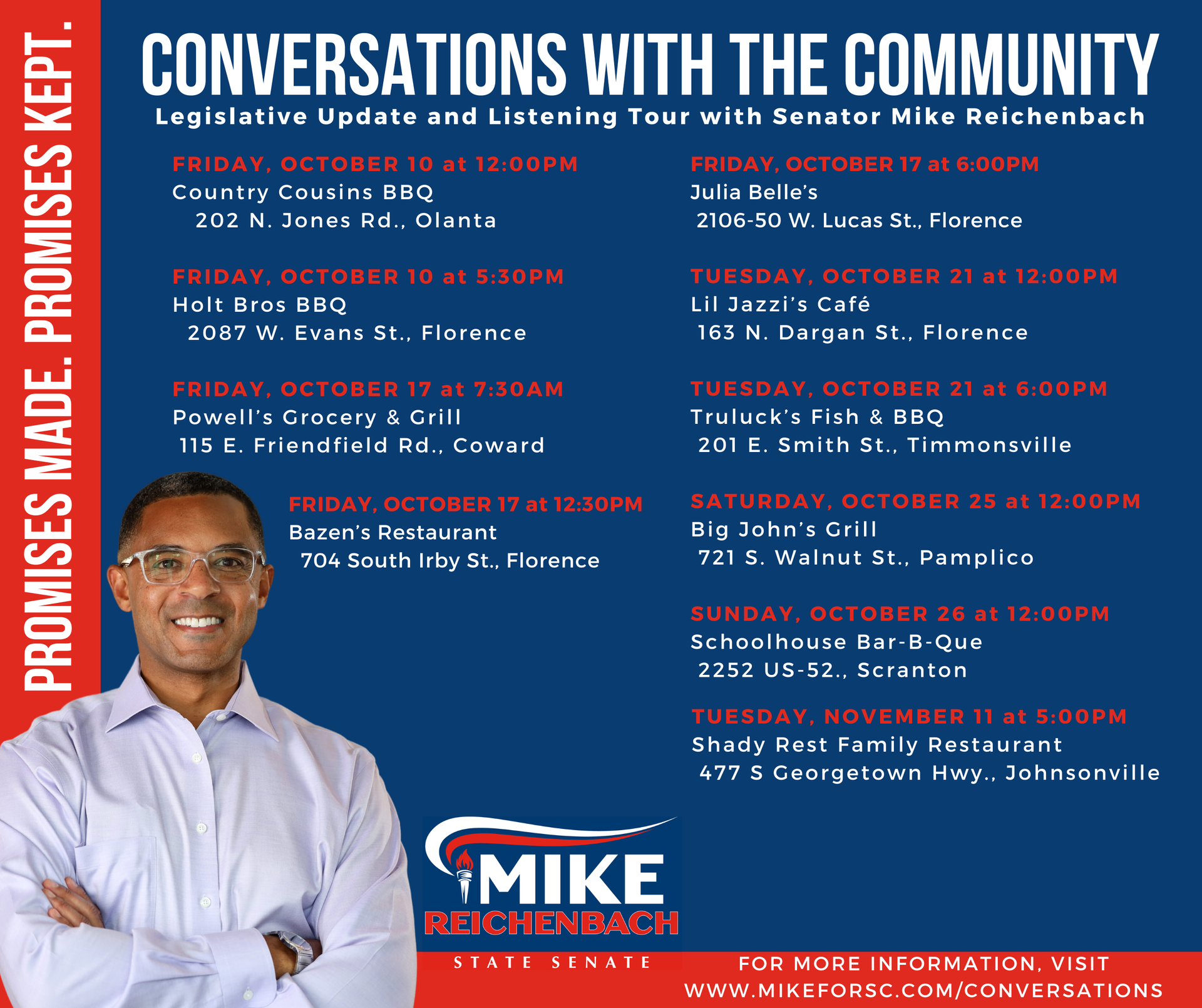 Conversations with the Community | Mike Reichenbach for State Senate