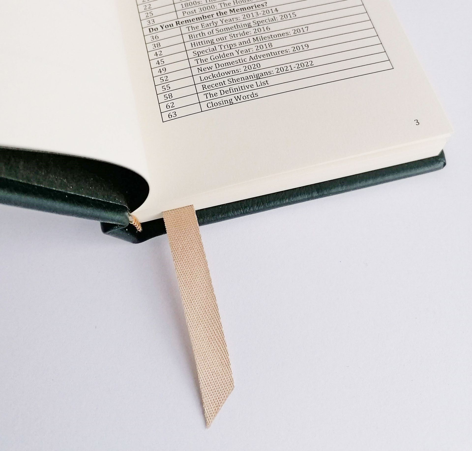 Unique personalised books, handcrafted to custom order