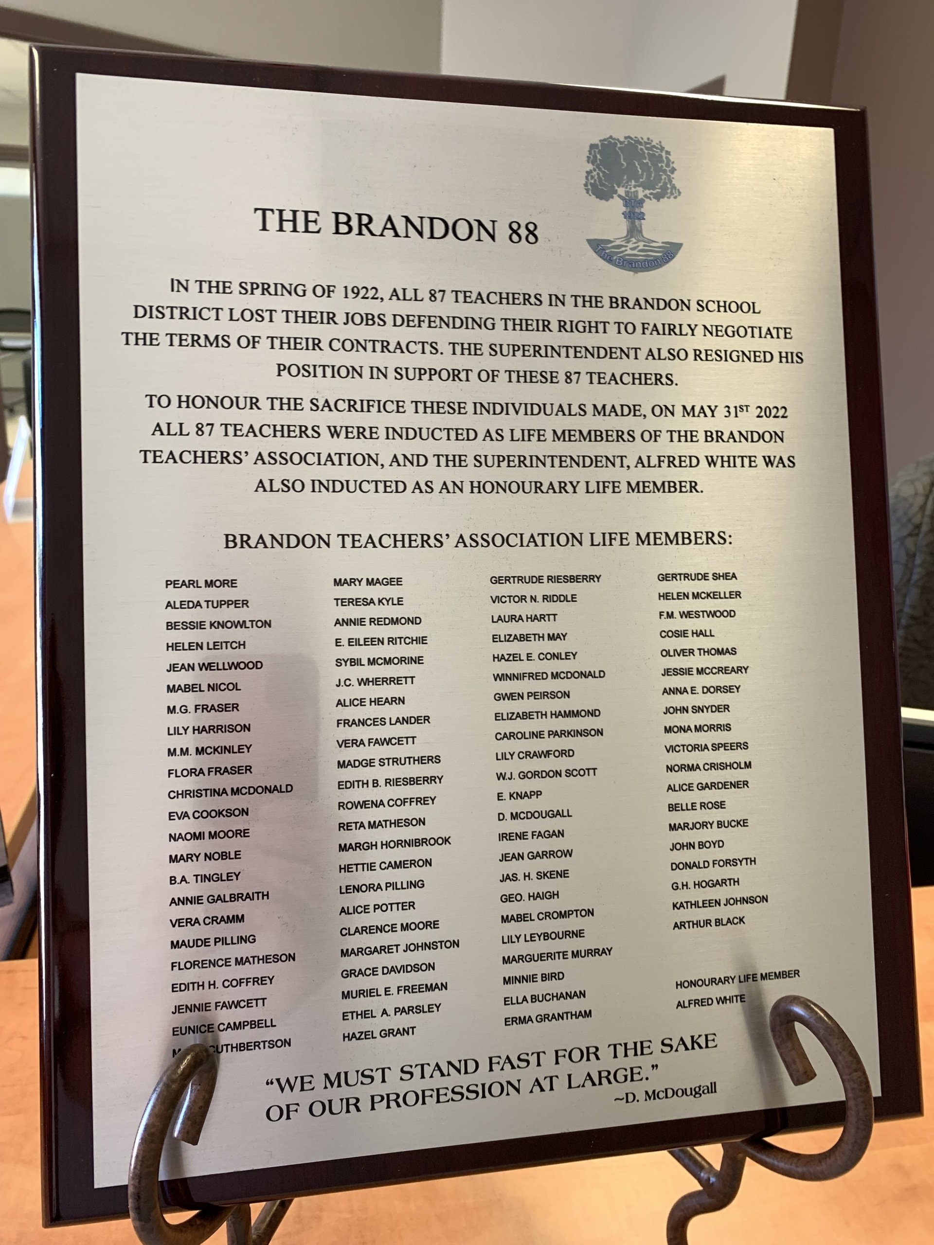 Brandon Teachers' Association Brandon, MB