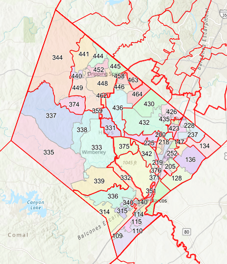 Hays County Election Precinct Maps