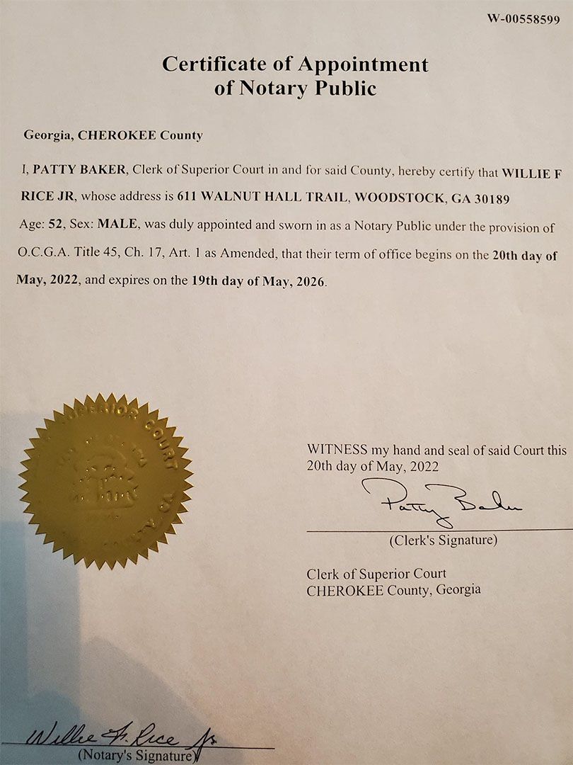 Local Notary Service & Mobile Notary Service | Woodstock, GA | You've ...