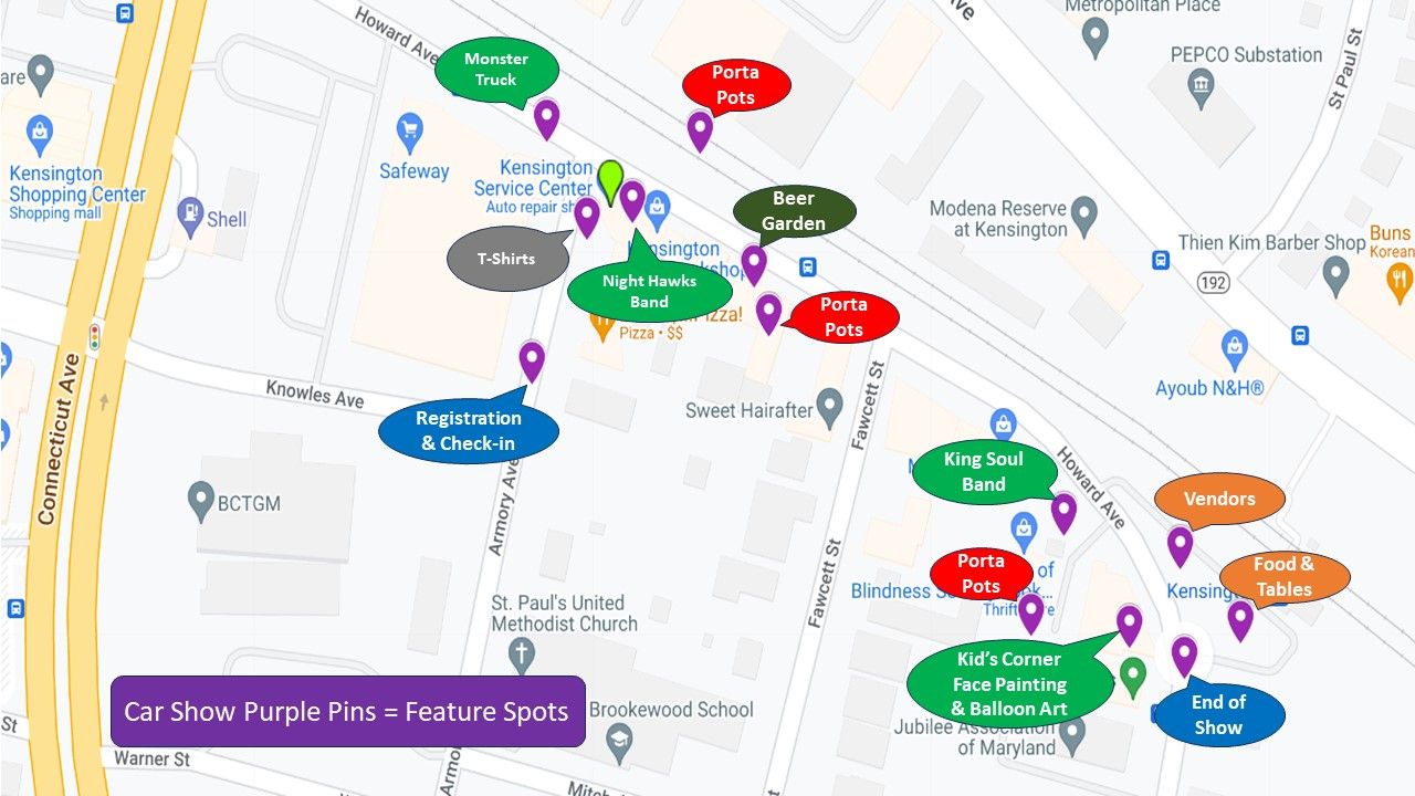 Car Show Event Schedule! | Kensington, MD | Kensington Car Show