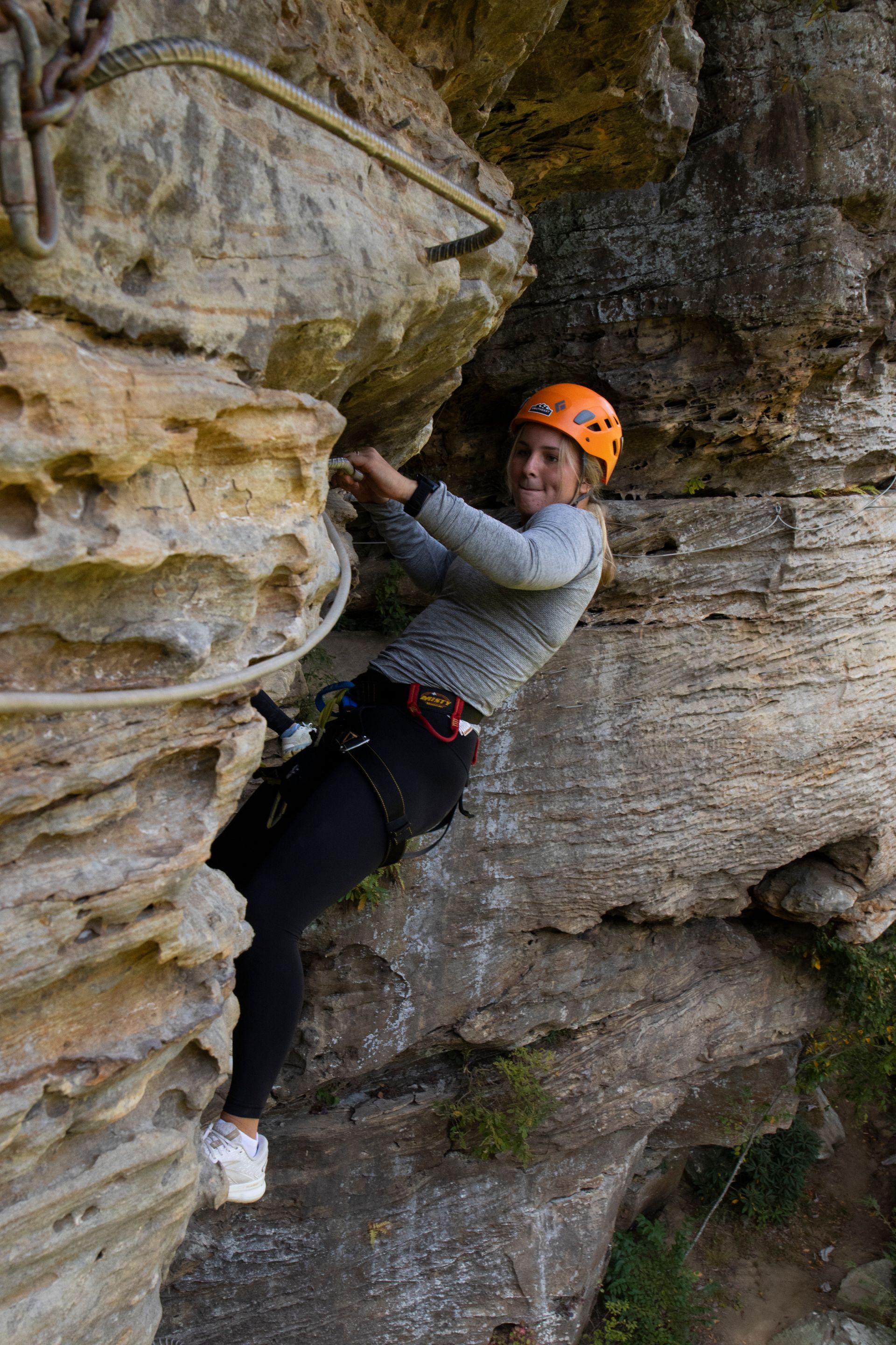 How Hard Are the Most Advanced Sections of the Red River Gorge Via Ferrata?