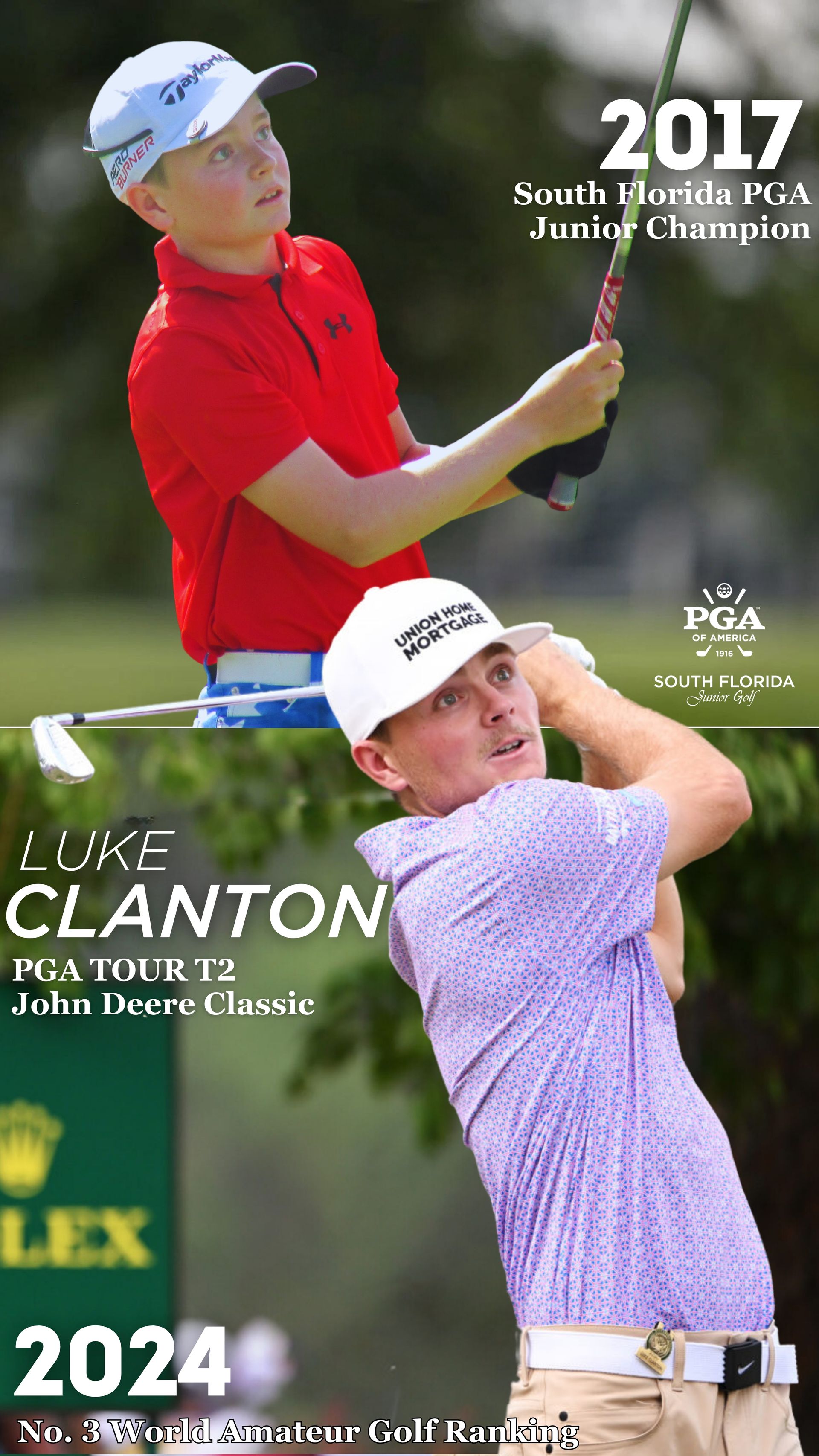 Luke Clanton, SFPGA Junior Tour Alum Makes PGA TOUR History