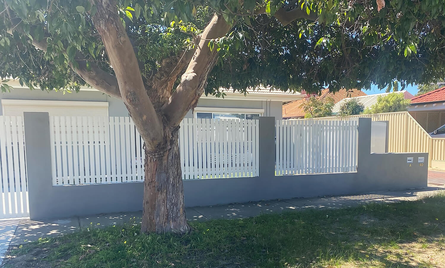 Rendered Brick Fences Perth | Brick Rendered Wall