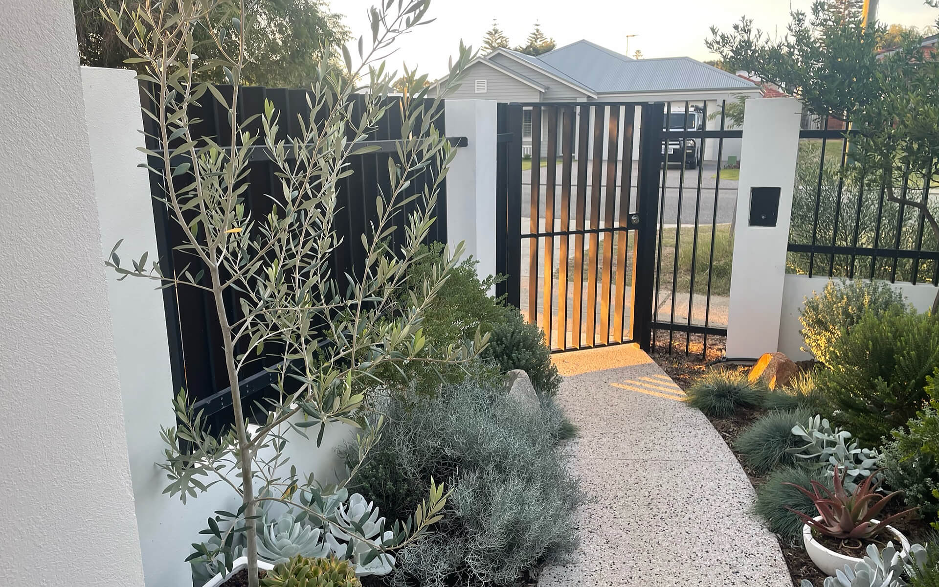 Rendered Brick Fences Perth | Brick Rendered Wall