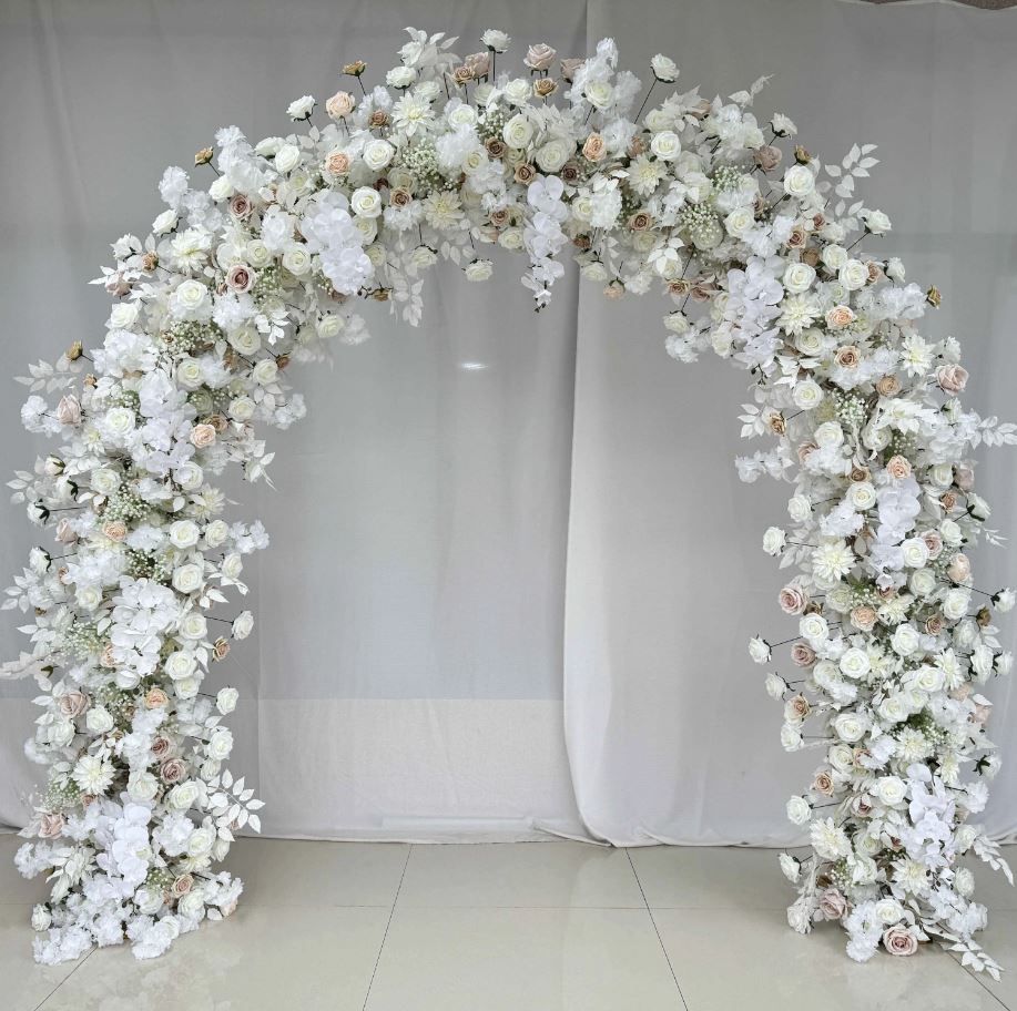 Silk Flower Wedding Arch Rentals in Chicago | Elegant Ceremony Backdrops
