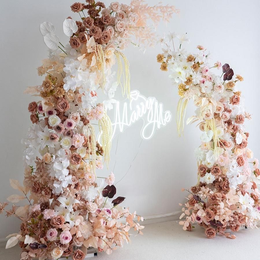 Silk Flower Wedding Arch Rentals in Chicago | Elegant Ceremony Backdrops