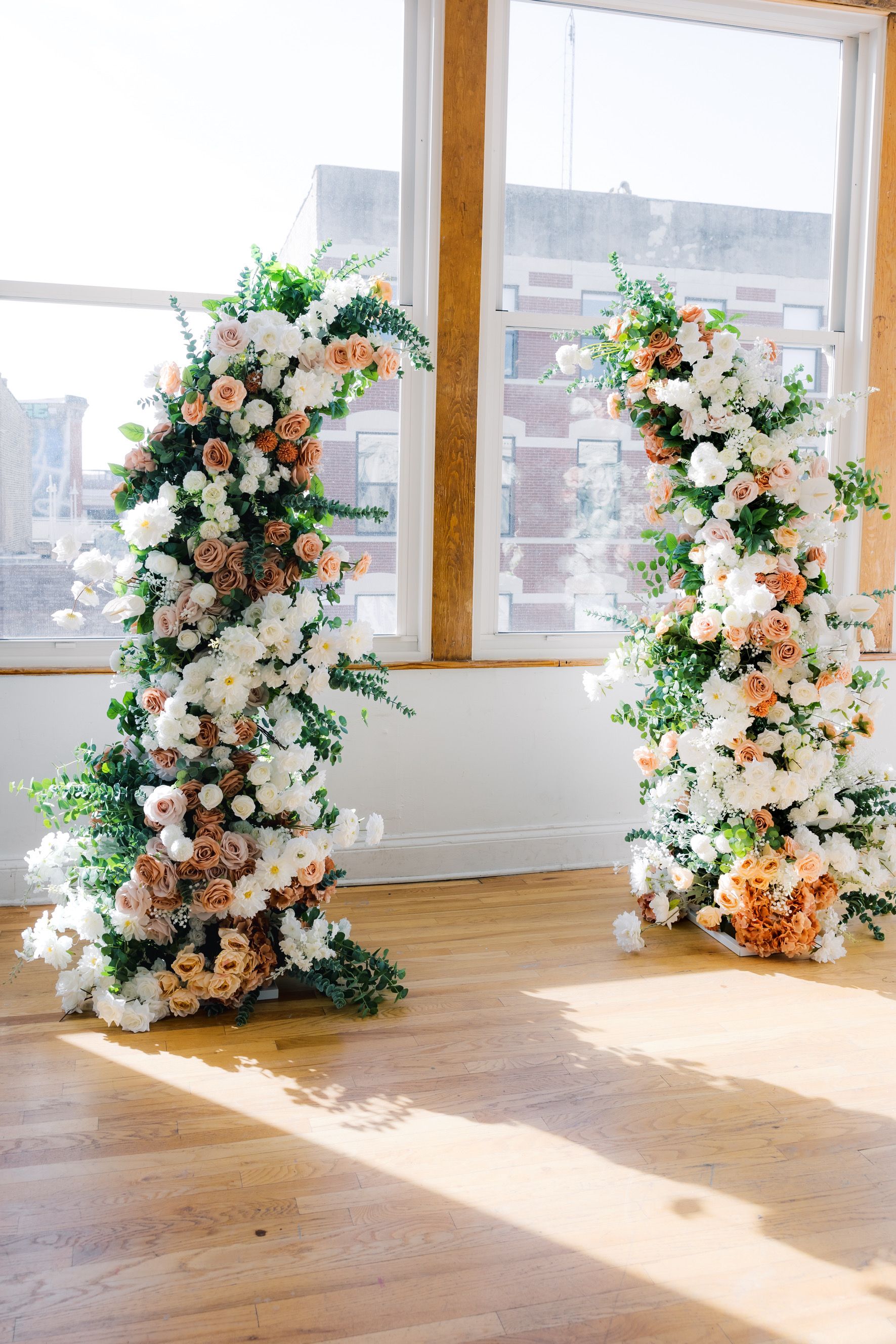 Silk Flower Wedding Arch Rentals in Chicago | Elegant Ceremony Backdrops