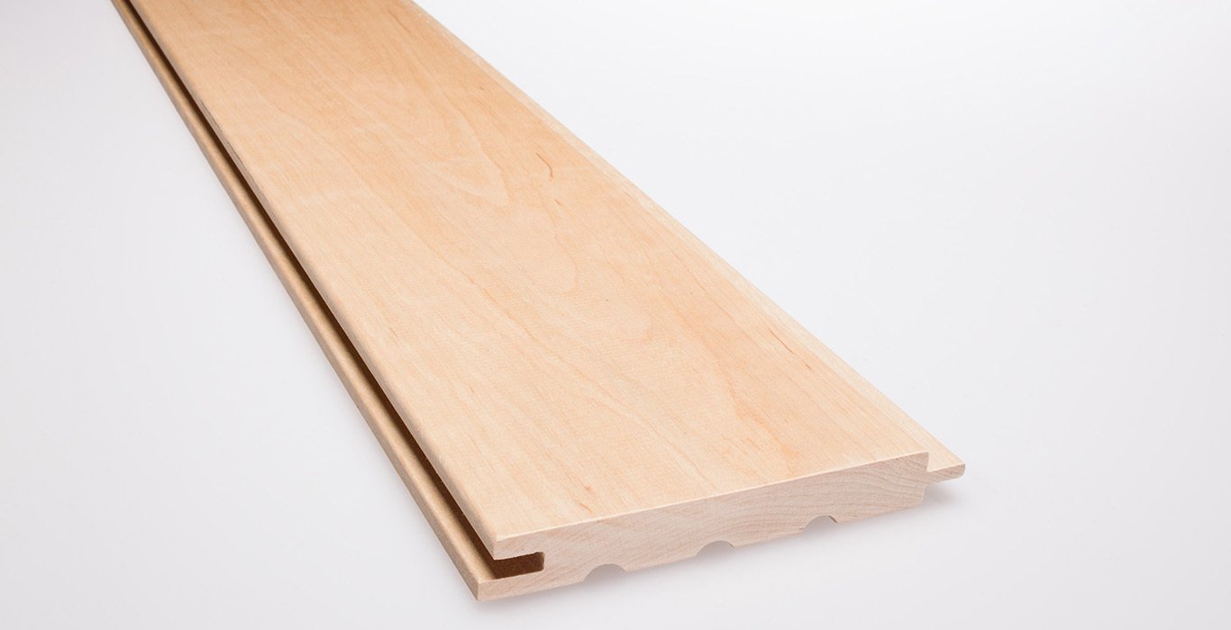 Tongue and Grooved Timber Wall Cladding Panels for Saunas