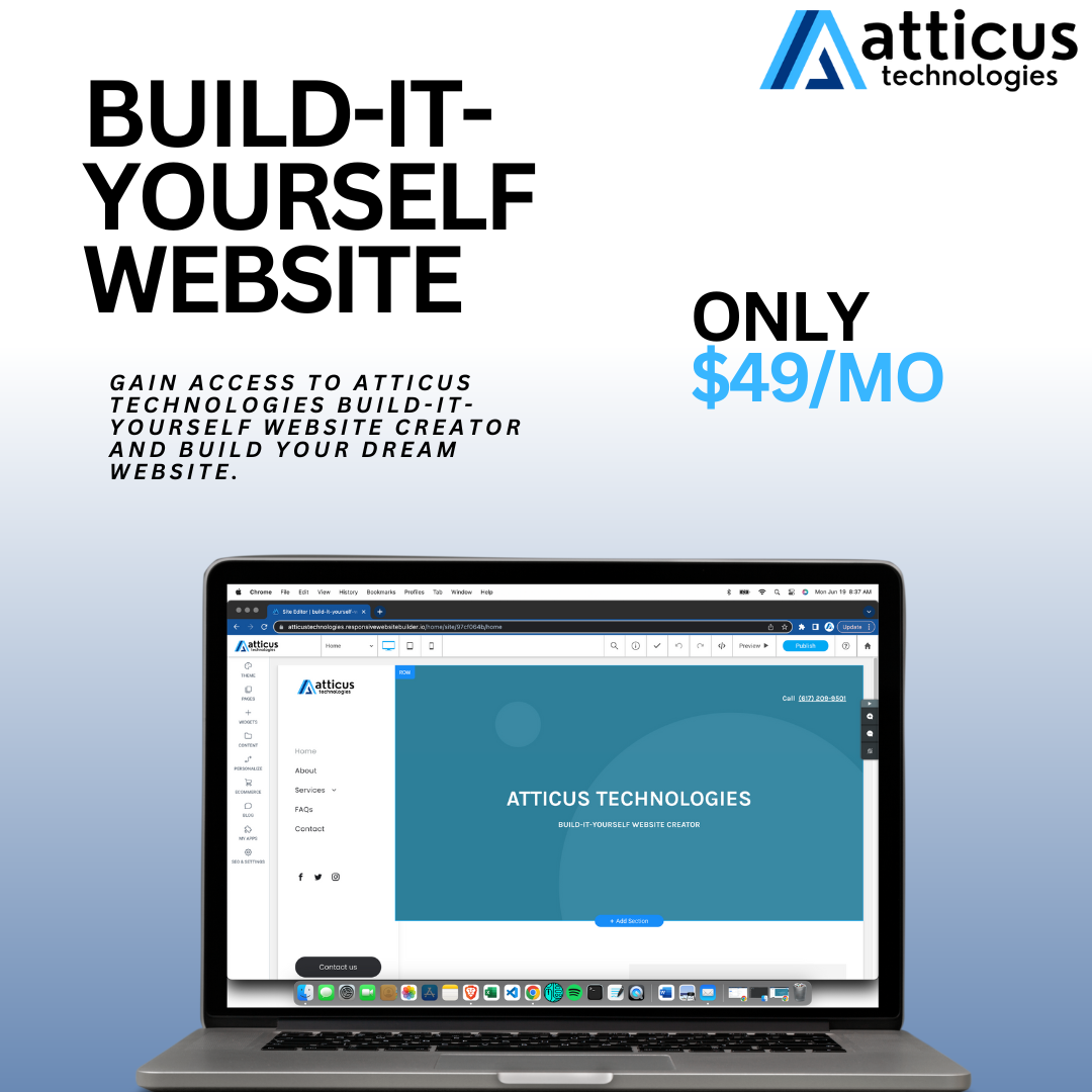 Unleash Your Creativity with Atticus Technologies' Build-It-Yourself Website Creator