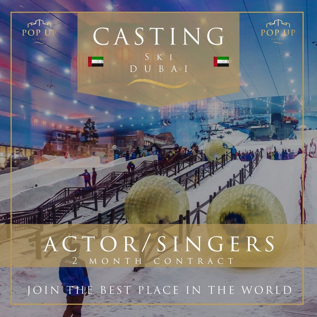 ENTERTAINMENT - Actor/Singers and Singer/Dancers with Pop Up Global