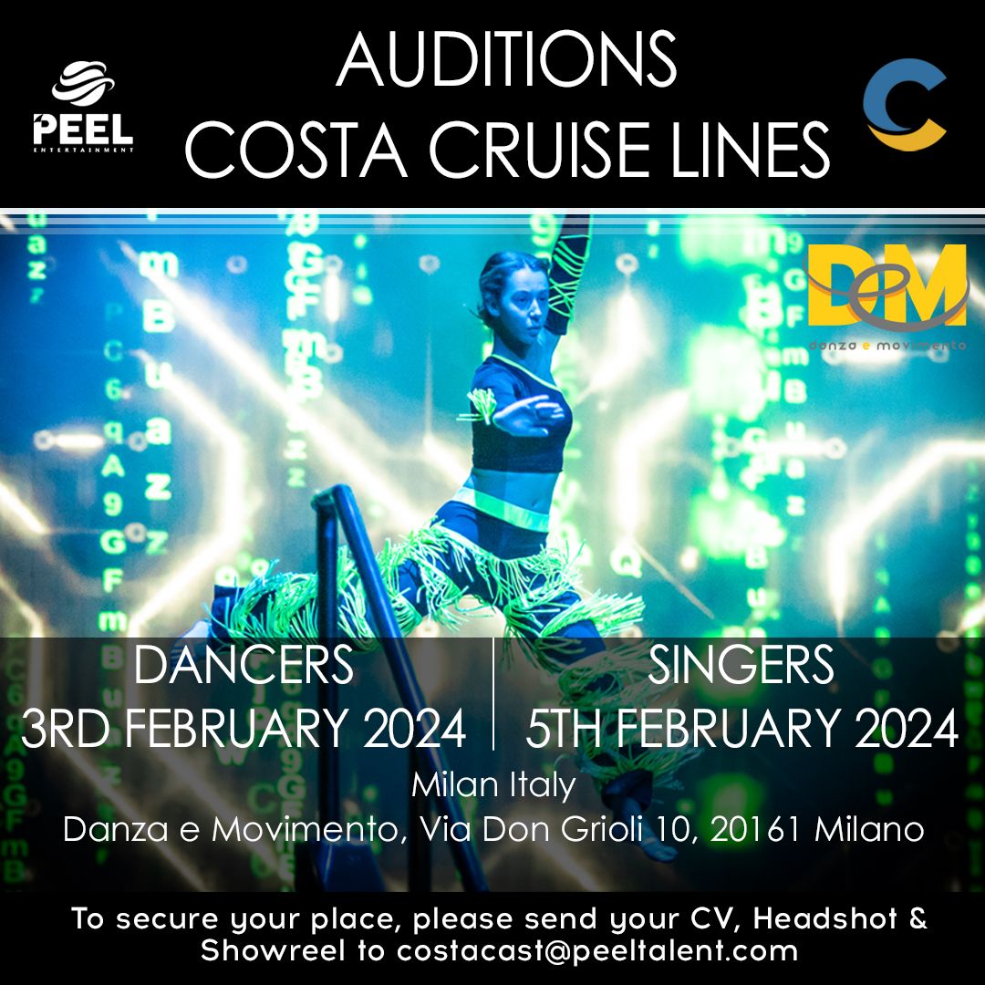 CRUISE - Dancers and Singers for Peel Entertainment