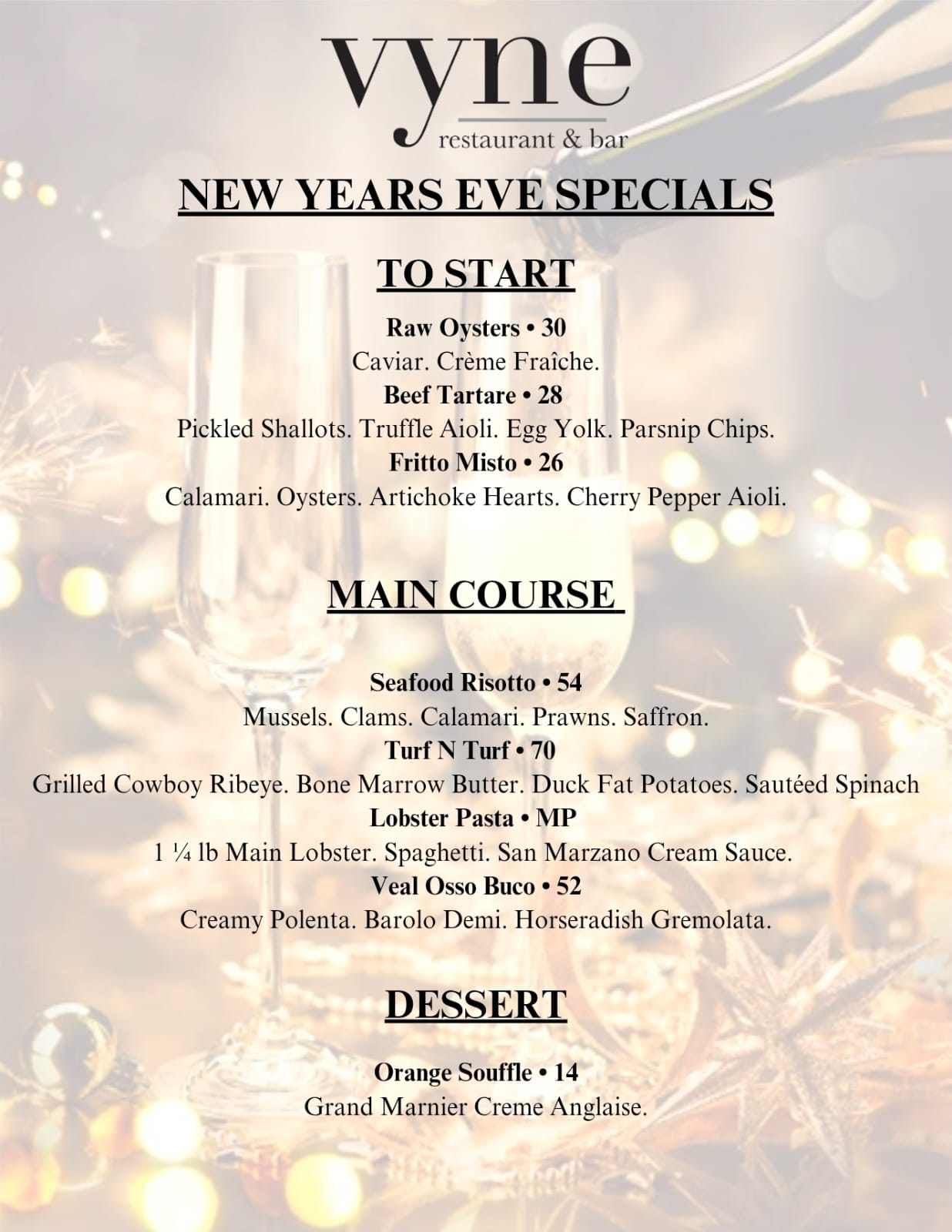 Vyne Restaurant & Bar: Fine Dining Restaurant in Middlebury CT