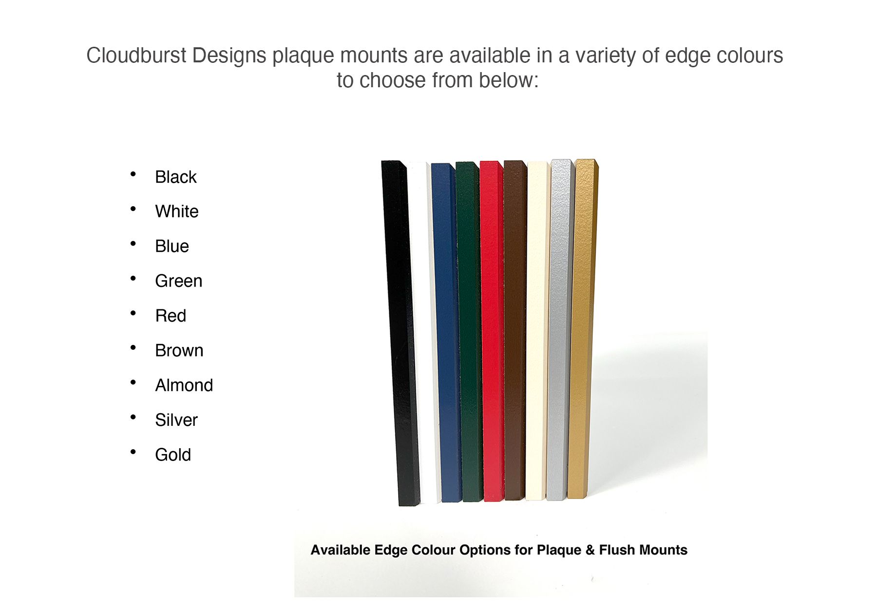 Plaque Mounting | Cloudburst Designs