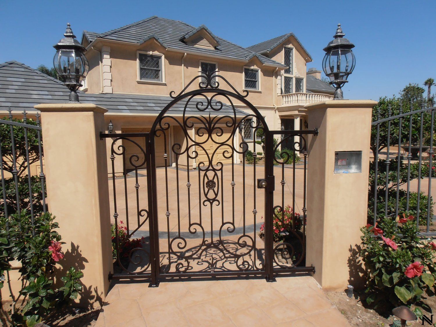 ORNATE PEDESTRIAN GATES | Naddour's Custom Metalworks