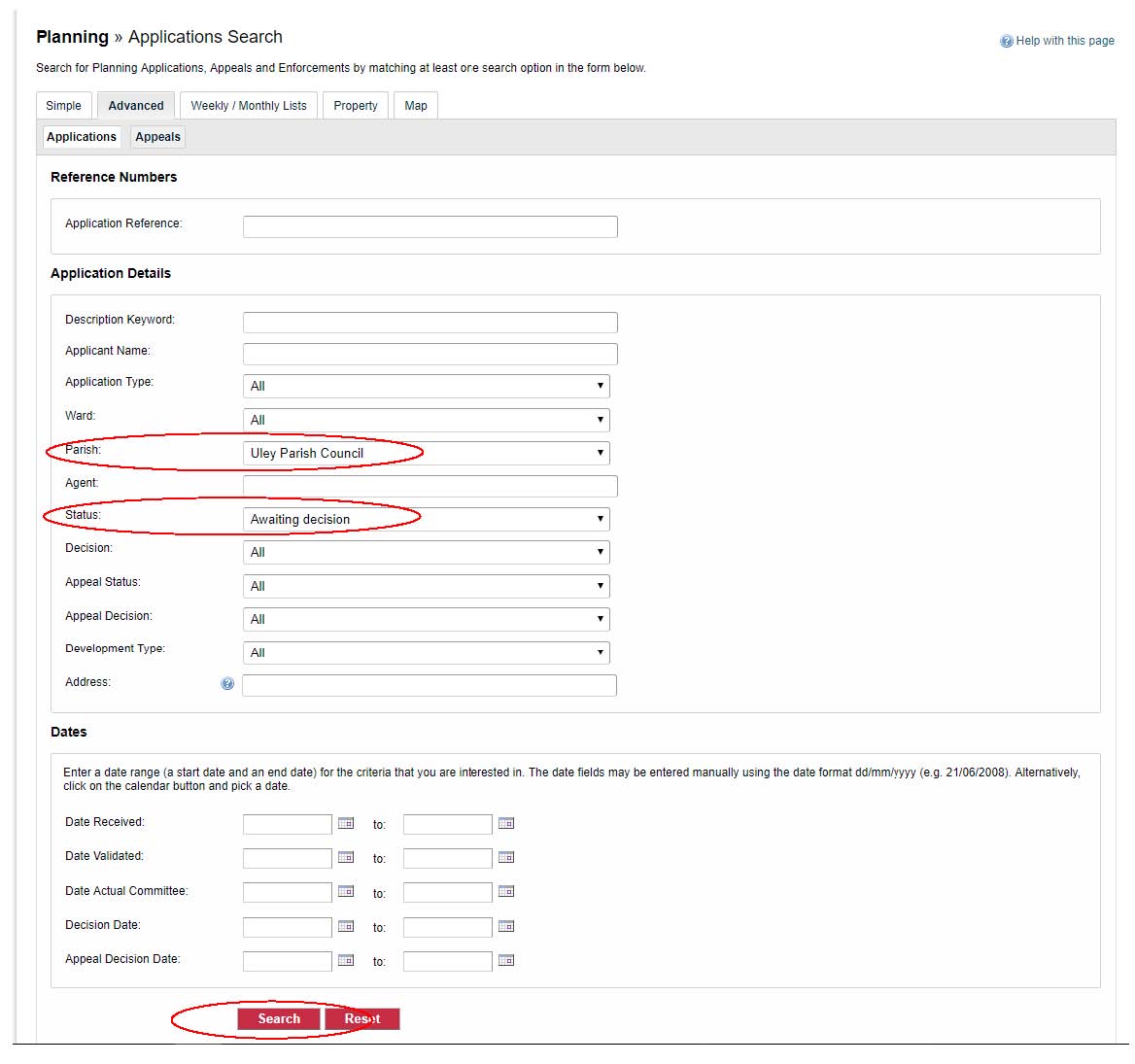PLANNING APPLICATIONS