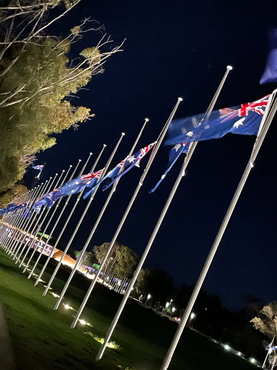 Federation Mall Flagpole Lighting