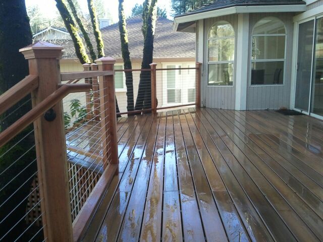 Custom Deck Railing Before & After Photos in Sacramento CA