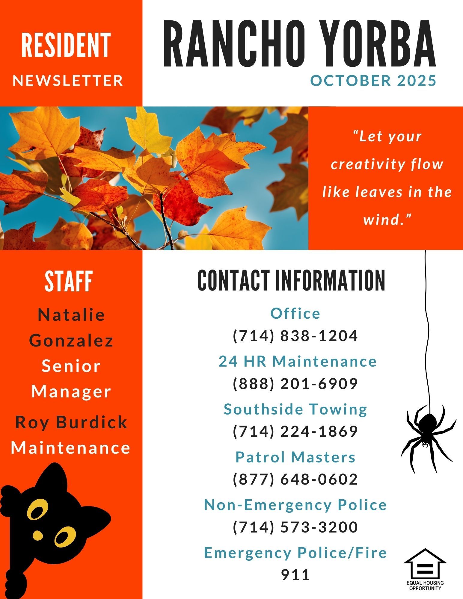Resident Newsletter - October