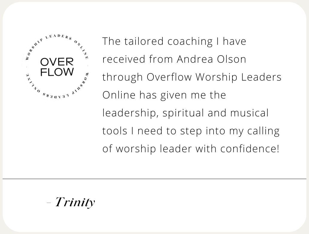 Online Training for New Worship Leaders