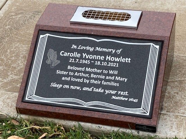 Our Range of Desk Style Headstones | Tamworth, NSW