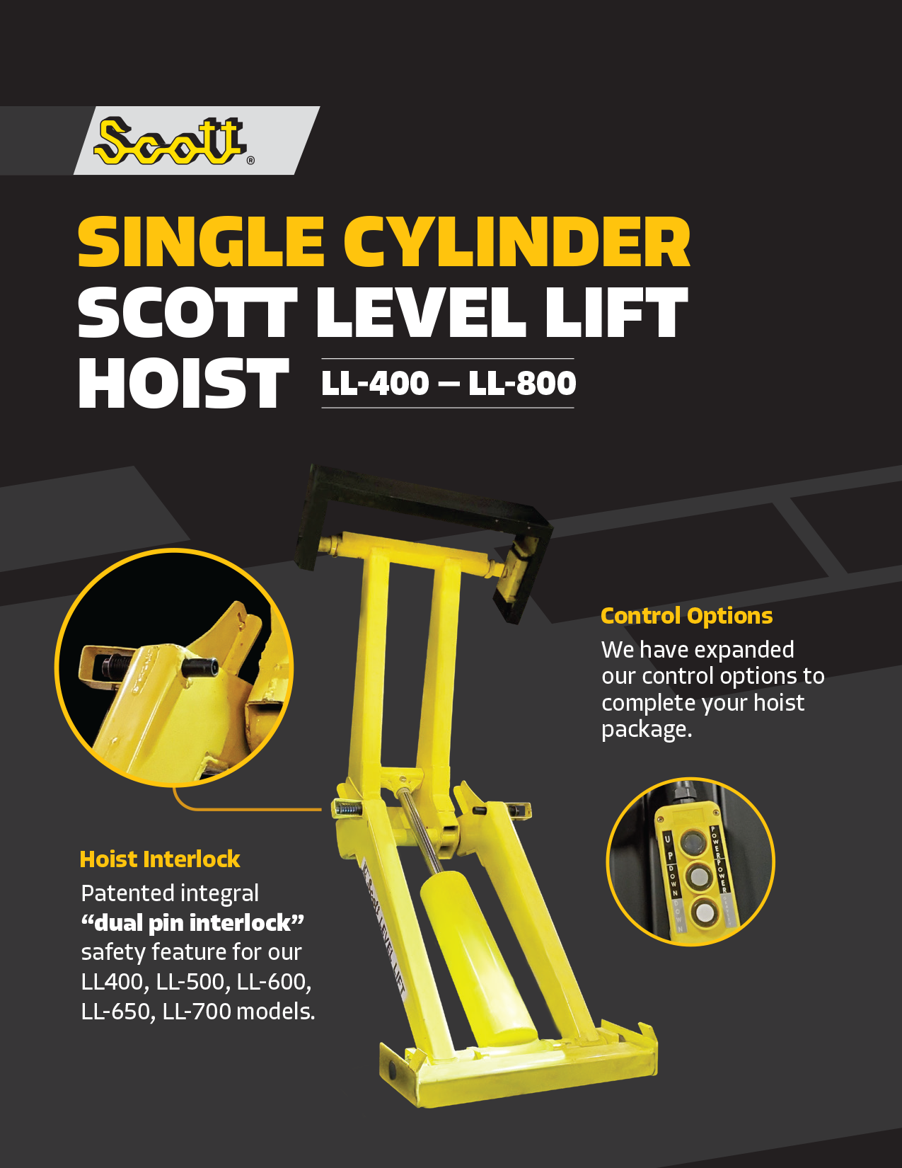 Why Scott Hoists? LL400 - LL3000 models
