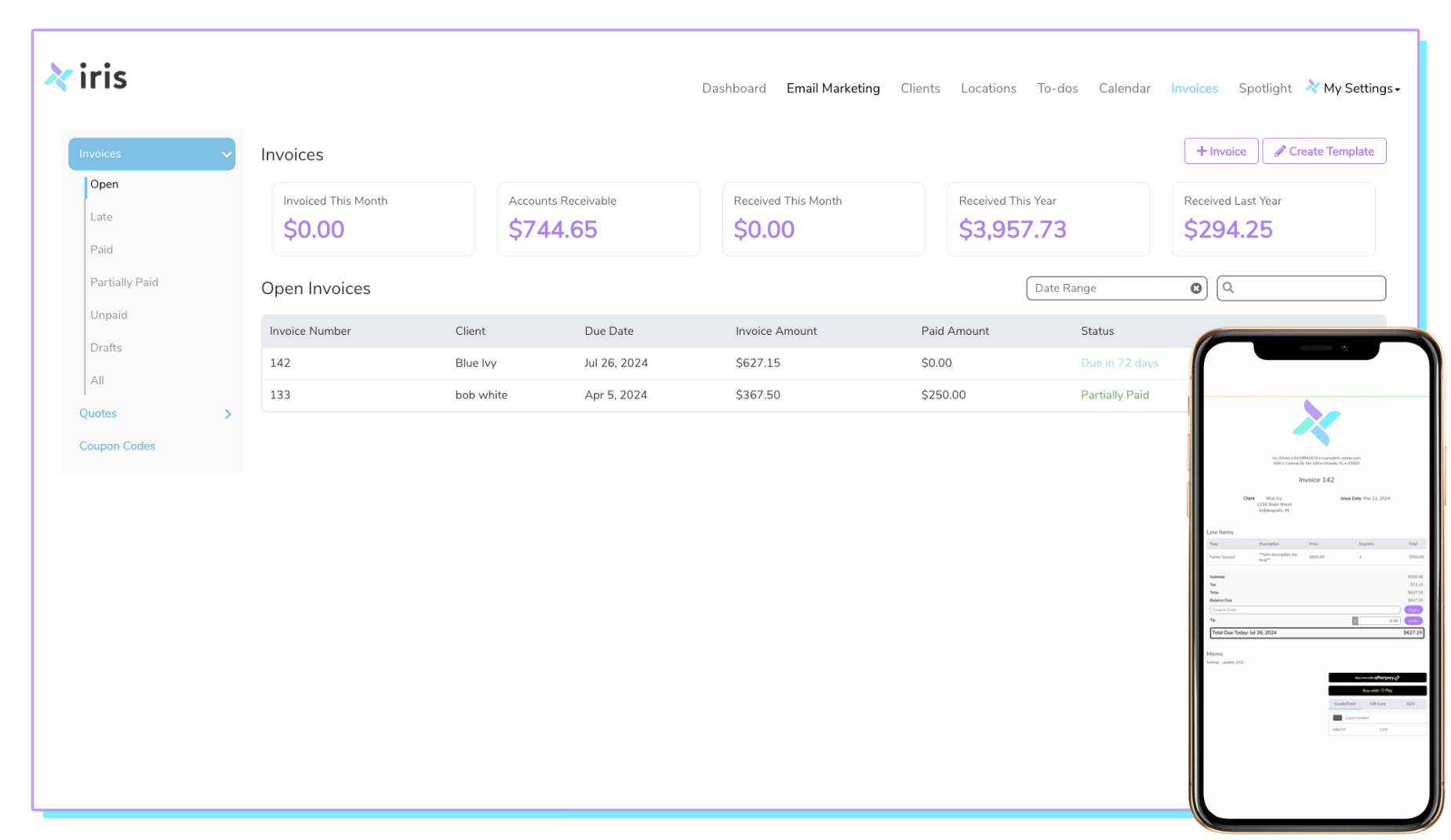 Iris Works | Photography Business Management Software