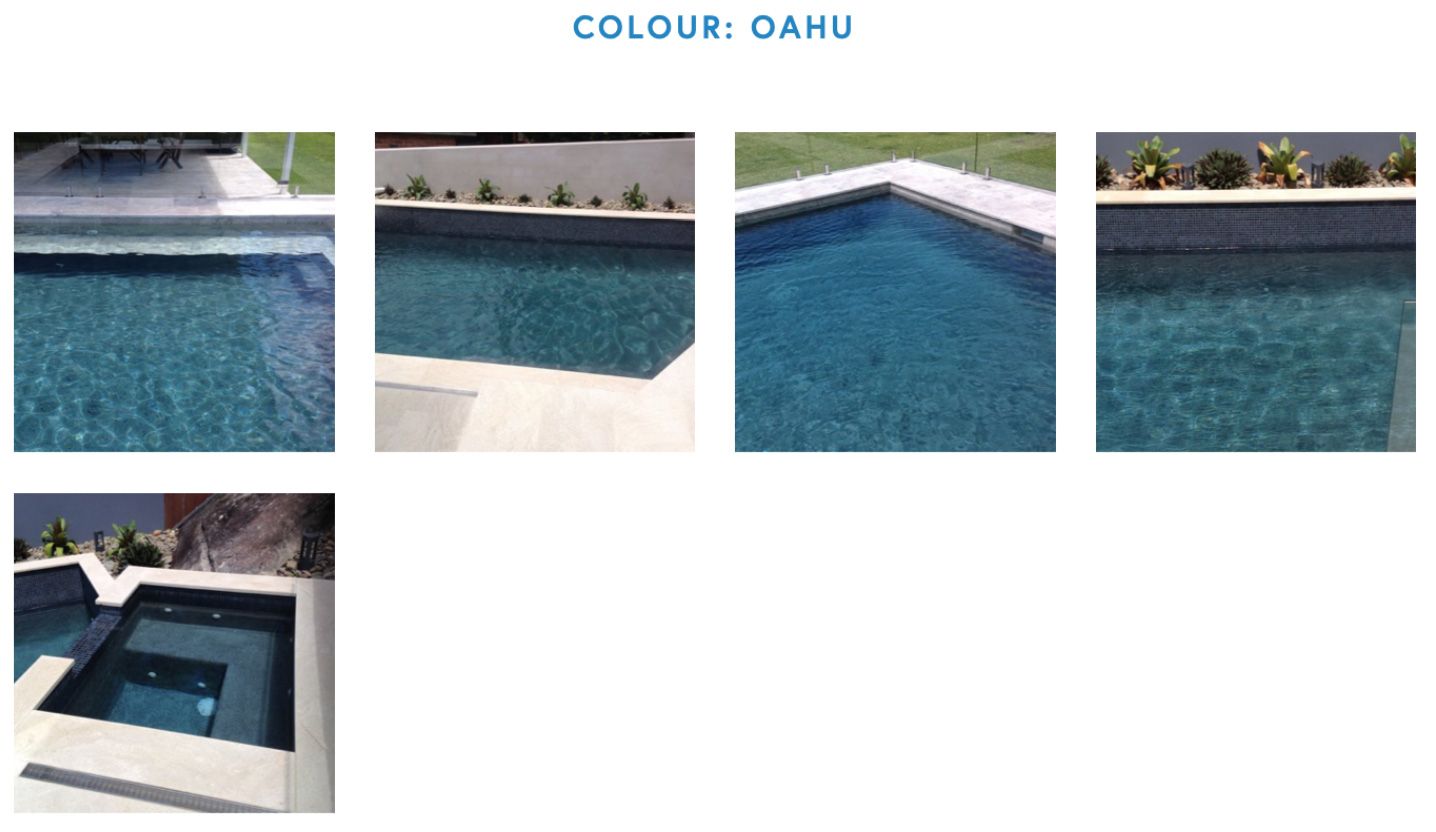 Pool Coating Colour Chart | Concrete Colour Solutions