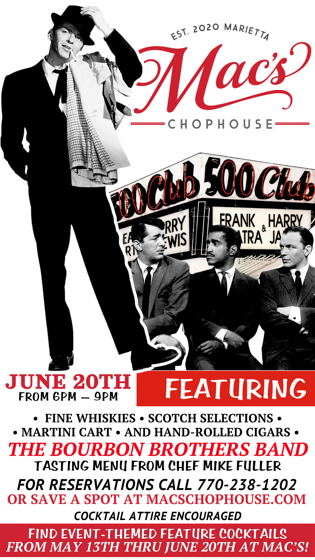 A Night at Mac's 500 Club | June 20th | Mac's Chophouse