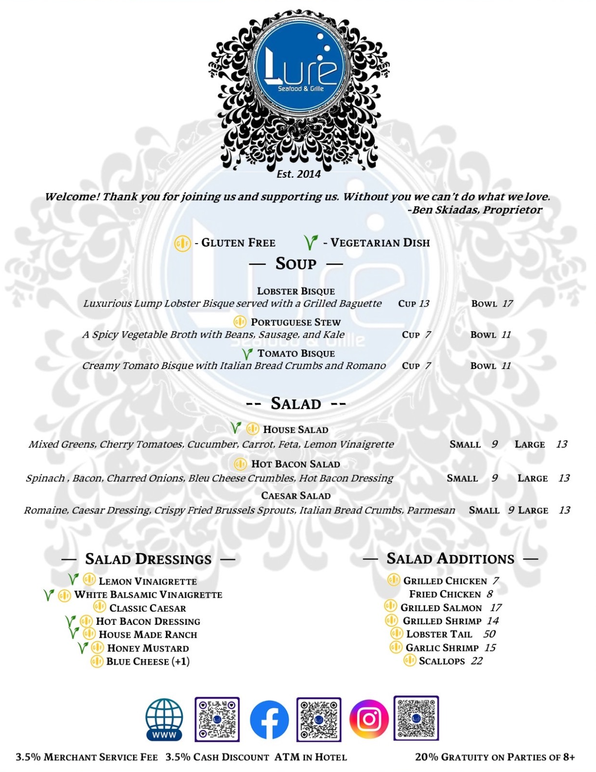 Lure Seafood and Grille | Owensboro, KY