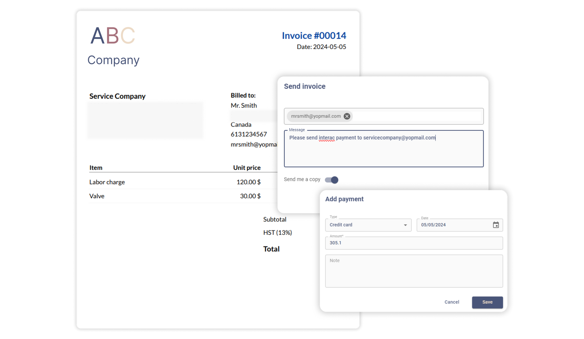 Quote and invoicing software | Sercom