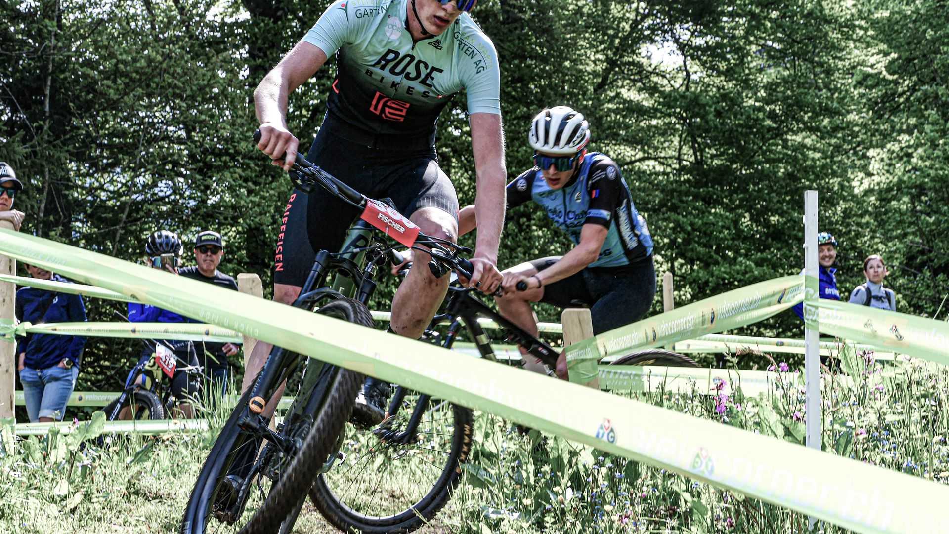 Mountainbiker Rose Bikes Schweiz Factory Racing Team, Leon Fischer ...