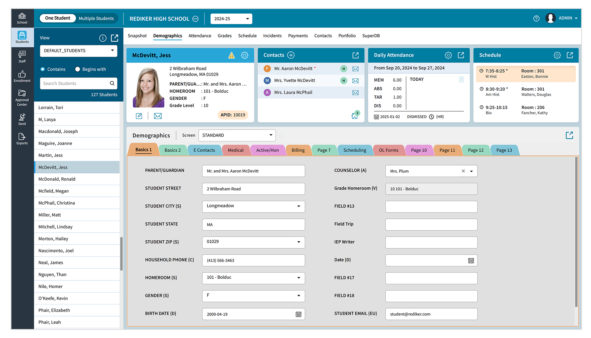 AdminPlus Student Information System - Get Started | Rediker Software