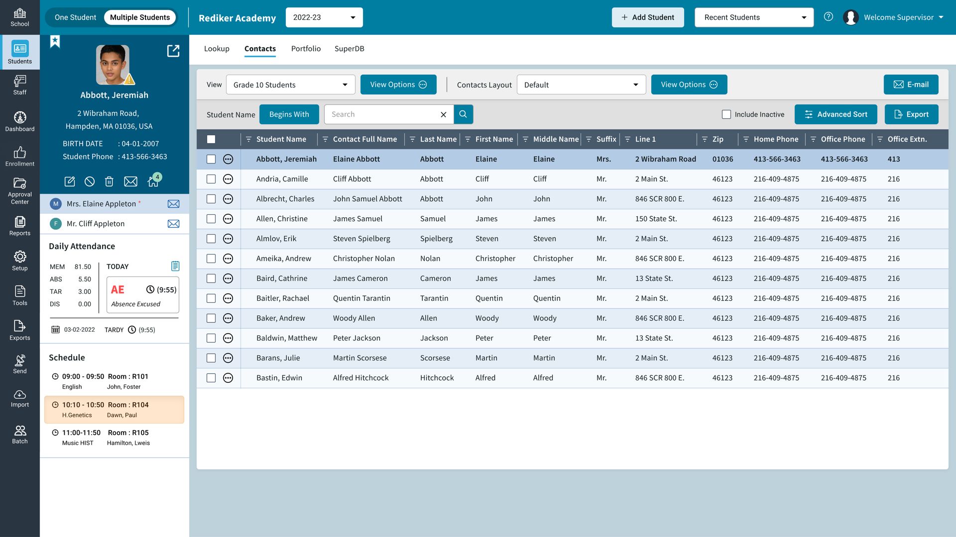 Software for student database management | Rediker Software