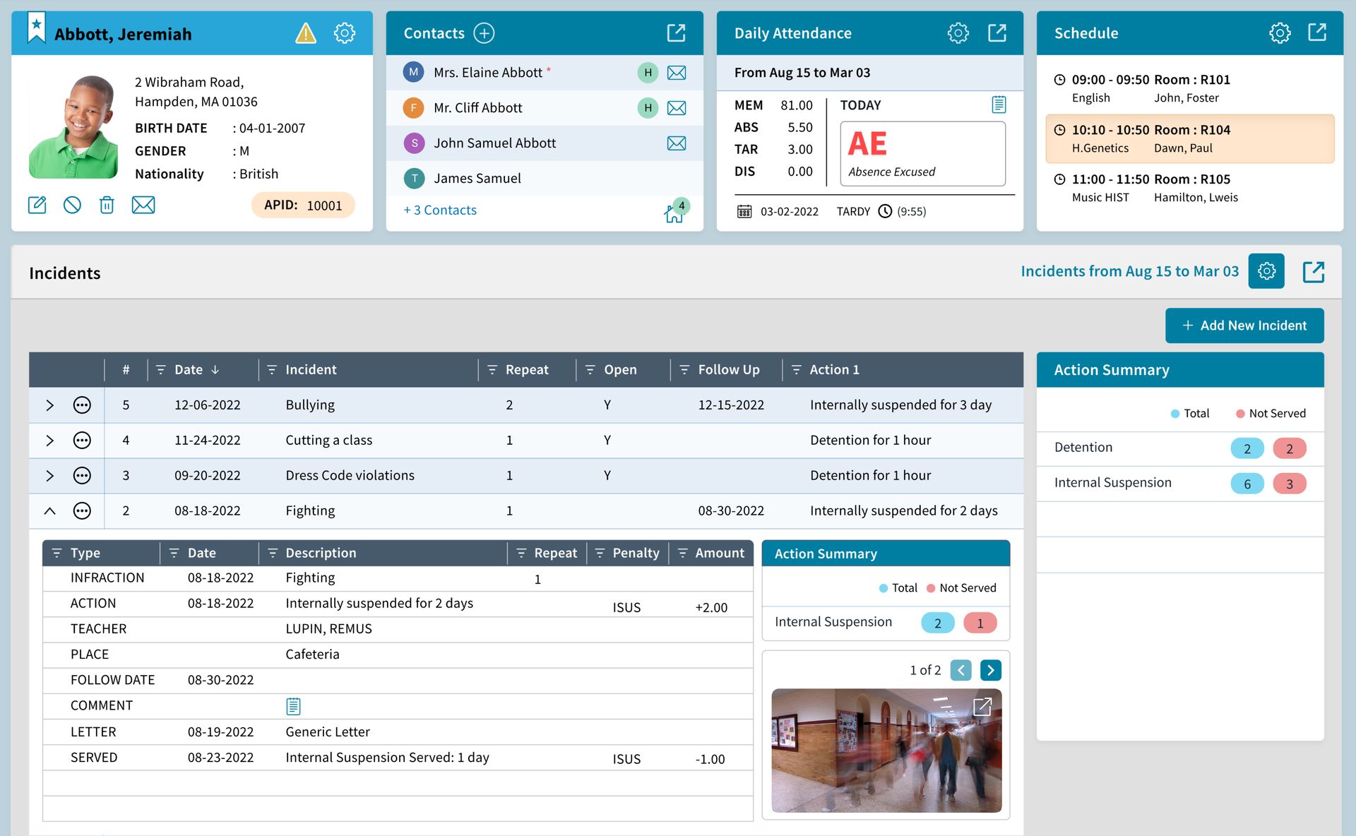 Behavior and Incident Tracking Software for K-12 Schools