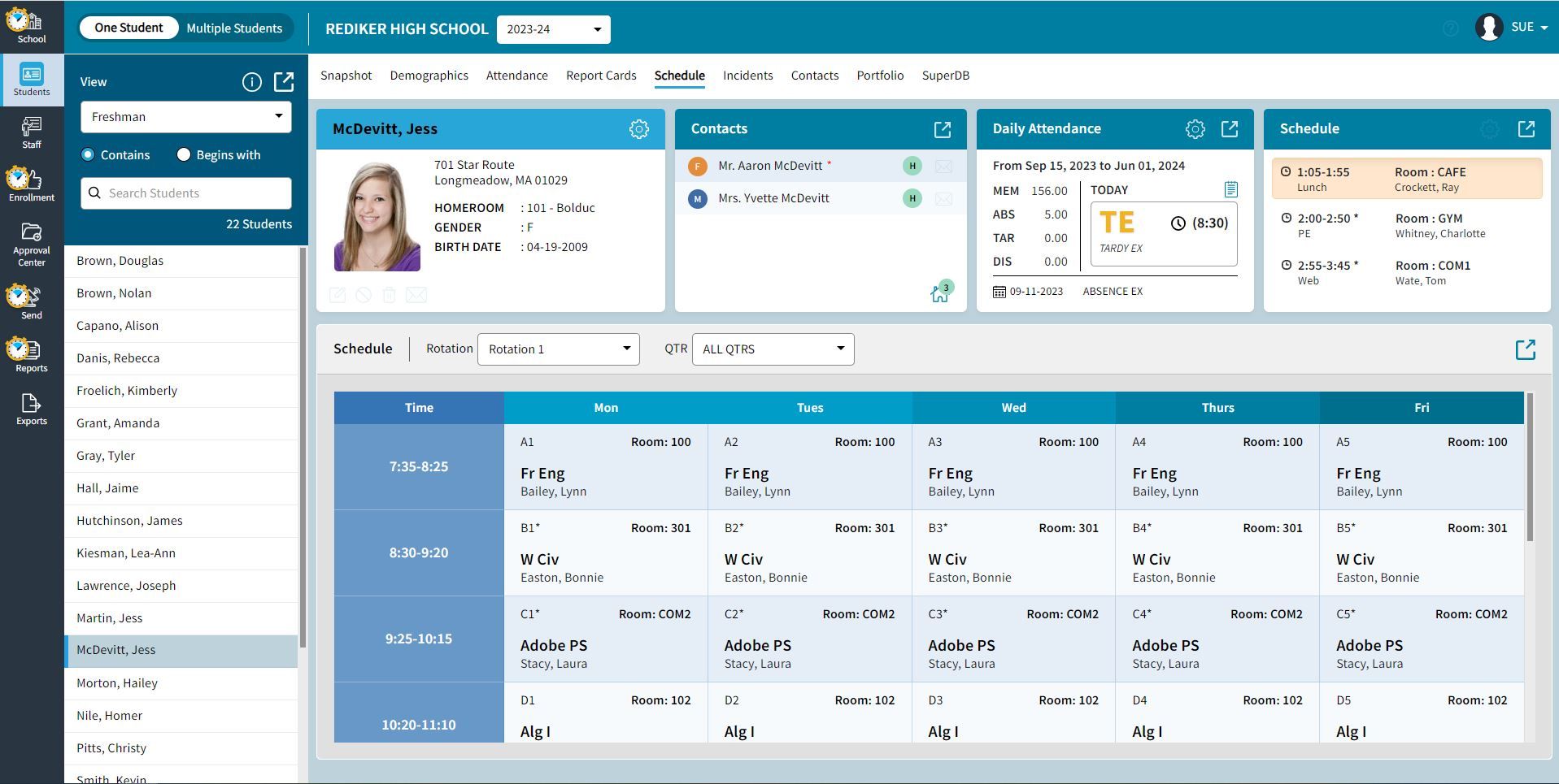 School Scheduling Software for Schools | Rediker Software