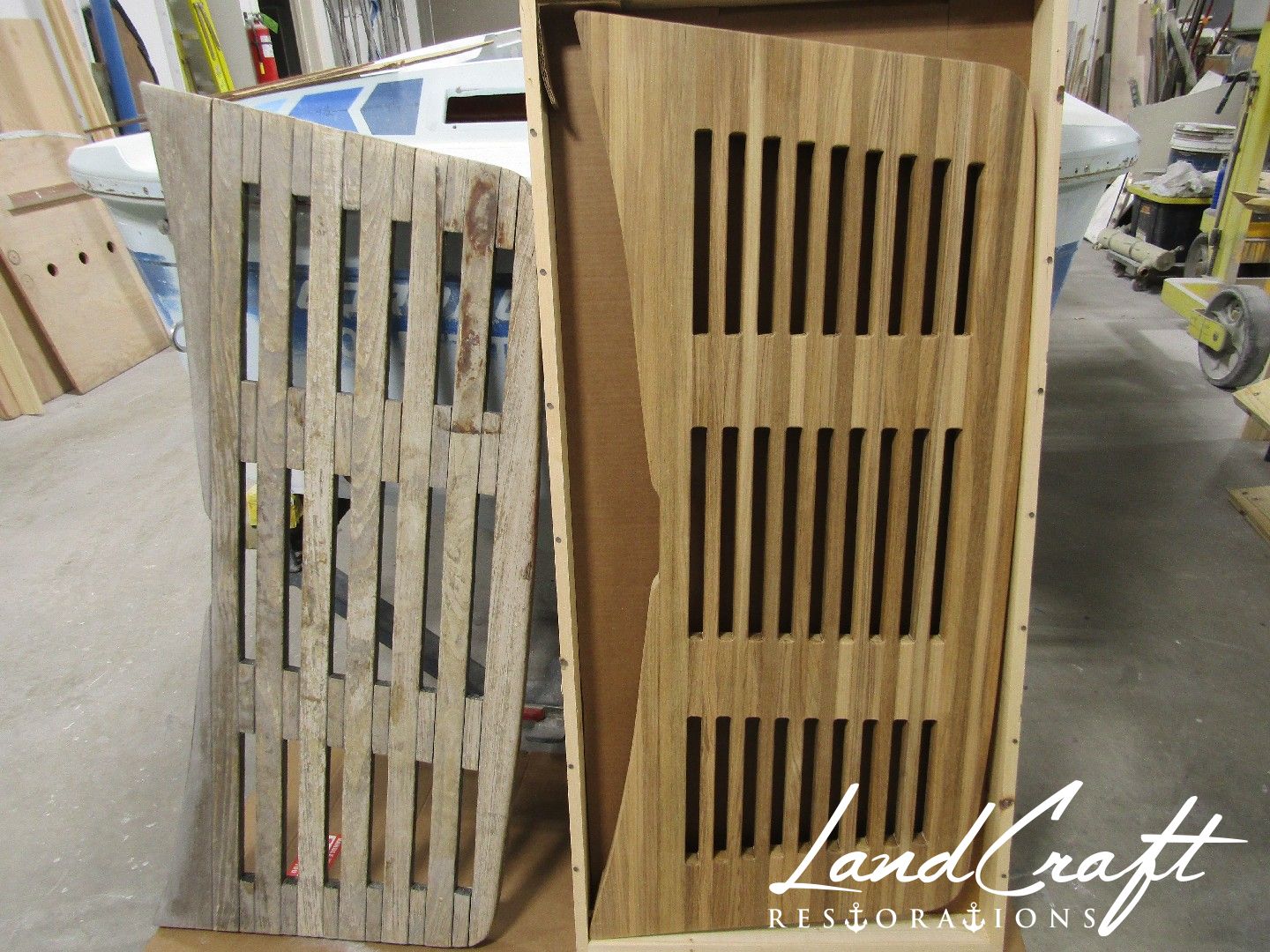 Boat Restoration Photos Before and After – LandCraft Marine