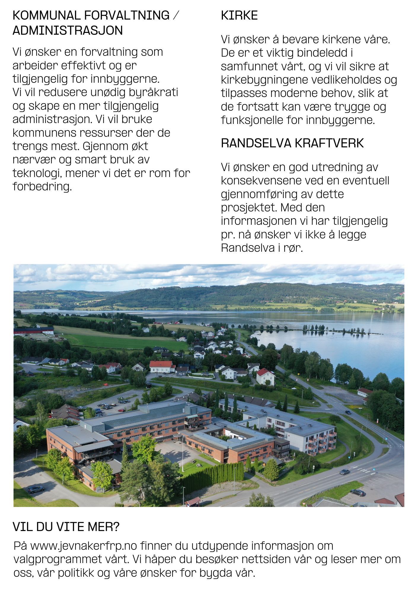 Valgkampbrosjyre 2023