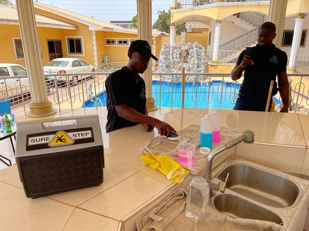 Non-Slip Floor Solutions | Product Demonstrations | Sure Step Non-Slip