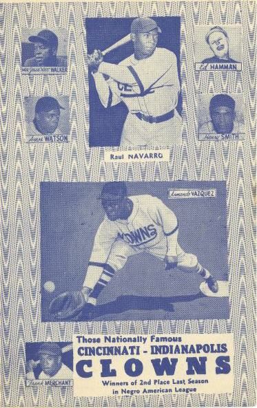 Cincinnati-Indianapolis Clowns Program Insights | Center for Negro ...