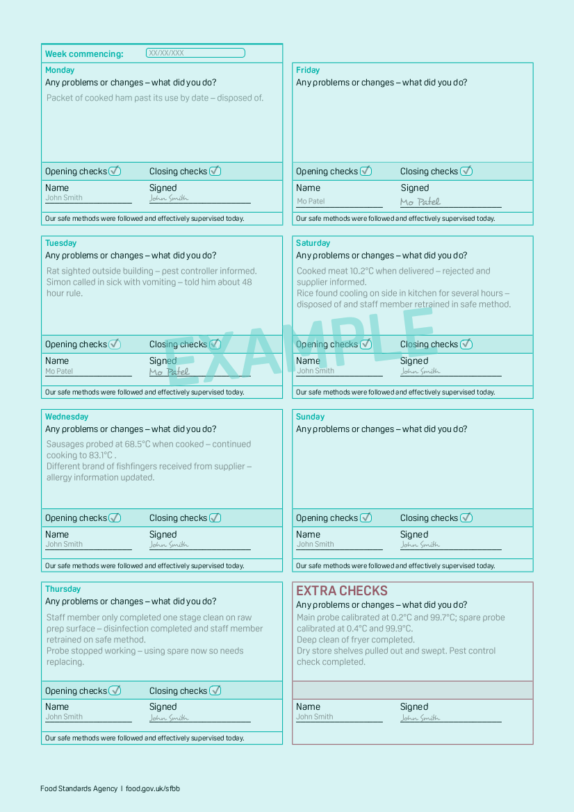 How to get a Five Rating from EHO