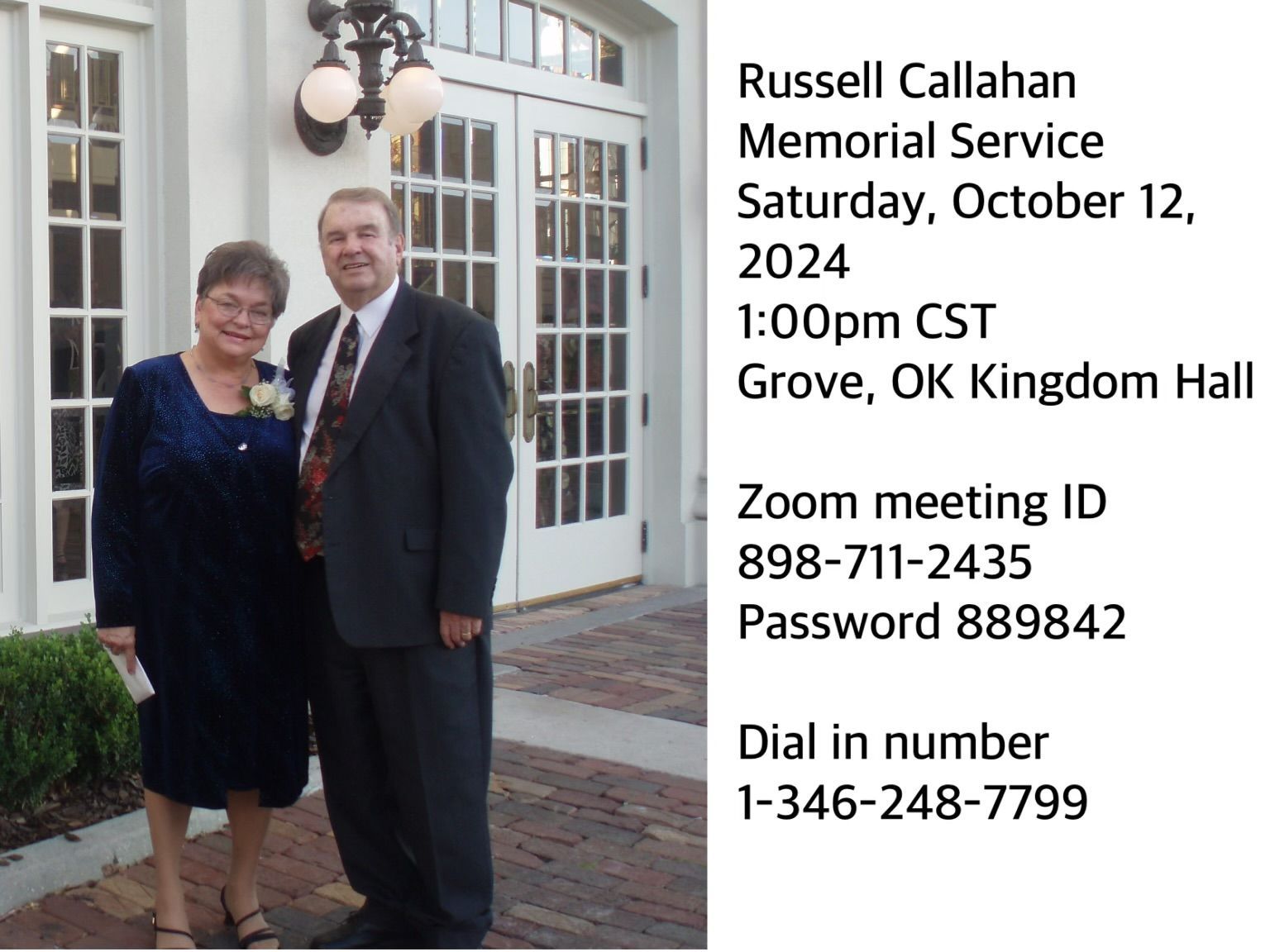 Memorial Service for Former ISC Commissioner Russell Callahan