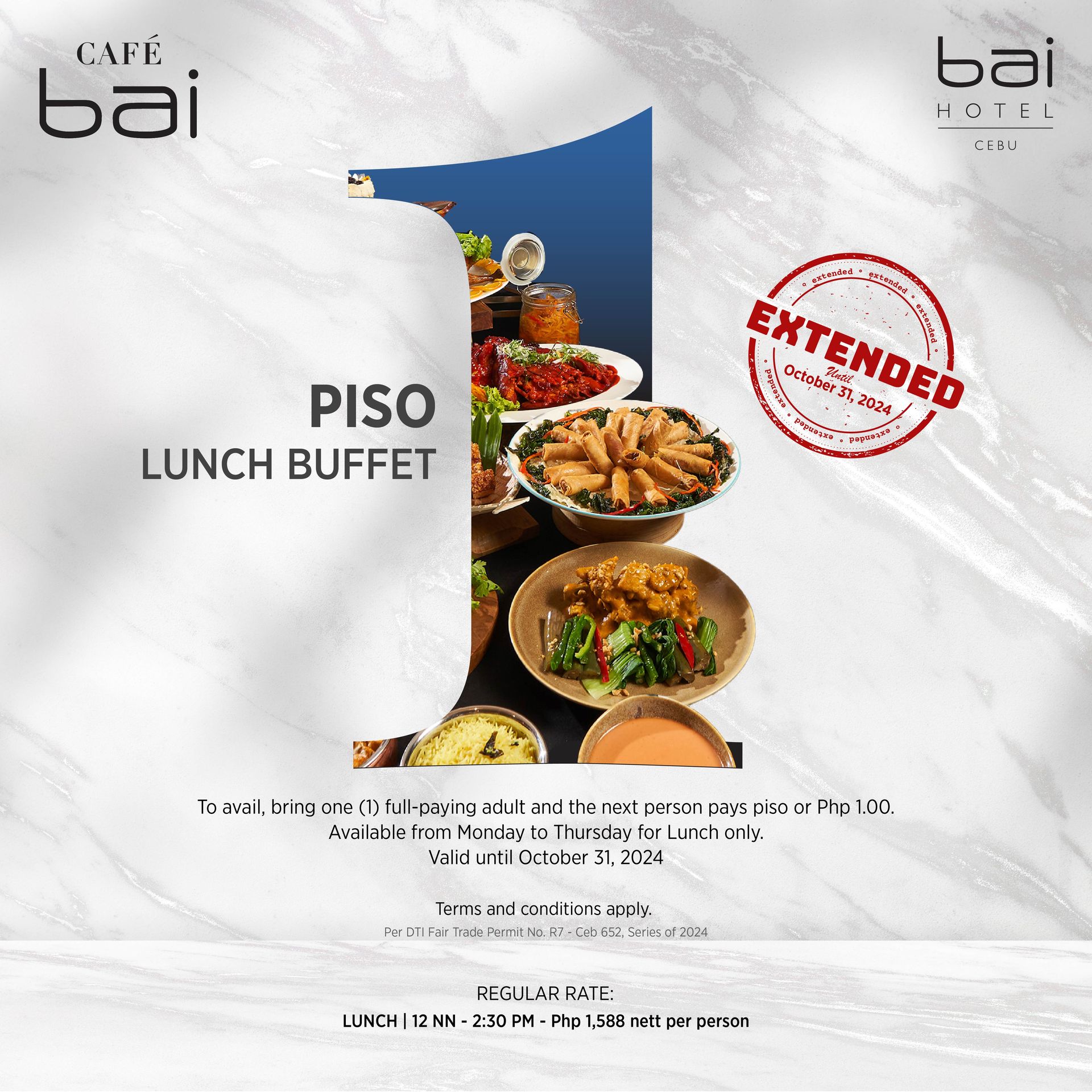 PISO Lunch Buffet at CAFE bai