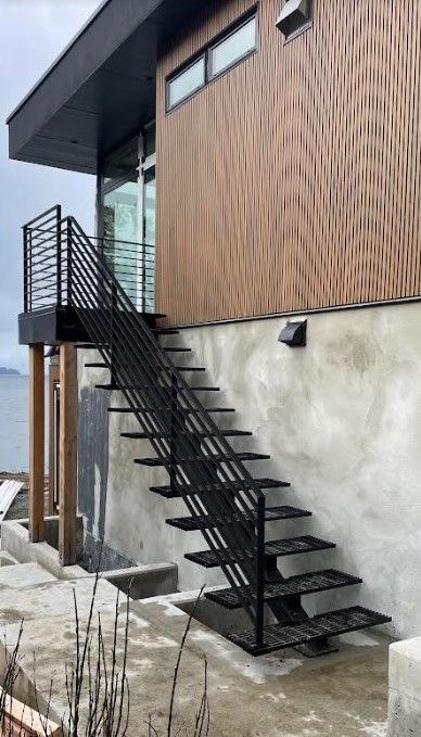 Metal Staircase, Mono Stringer Staircases Victoria BC