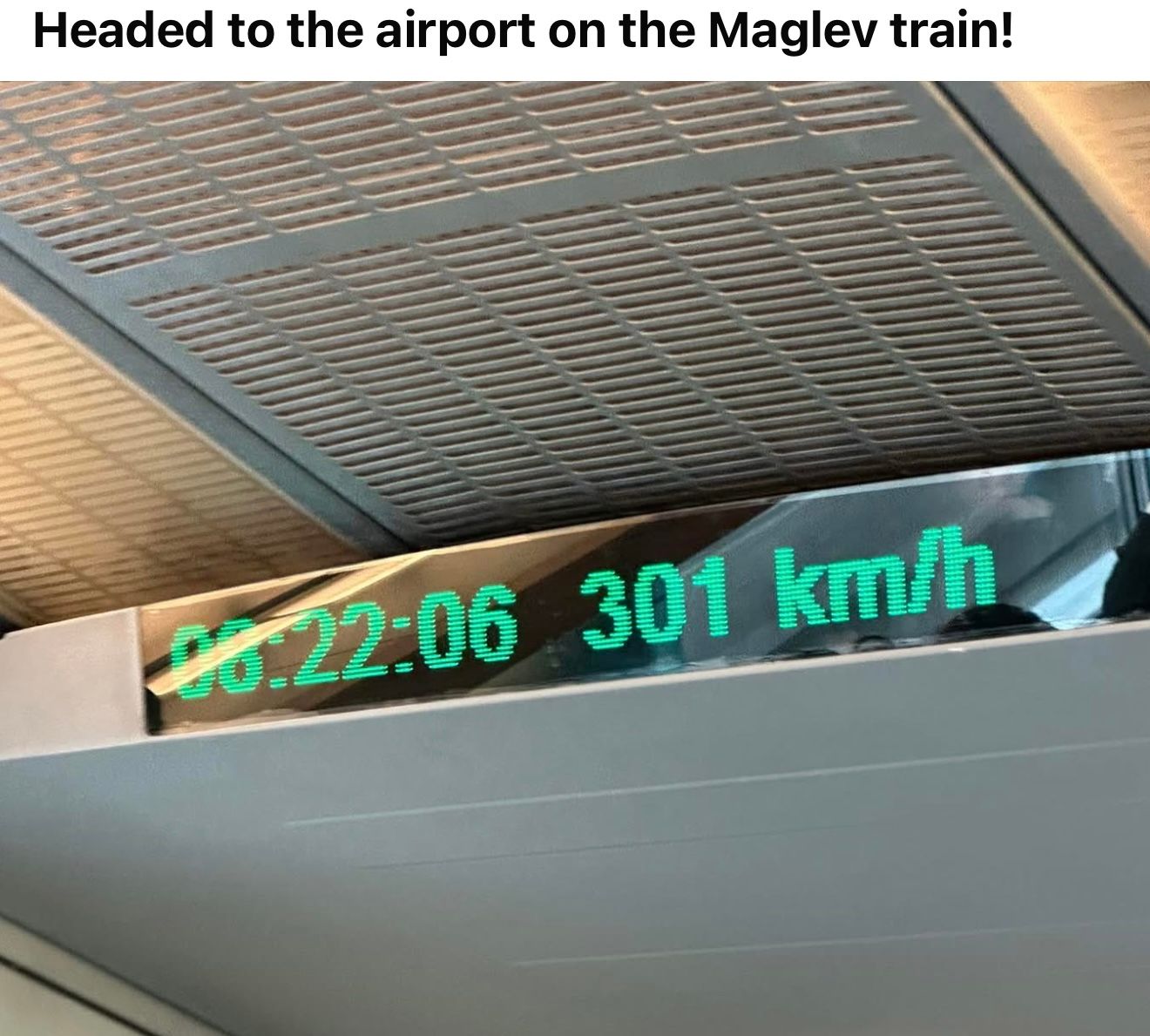 Leaving Shanghai, China