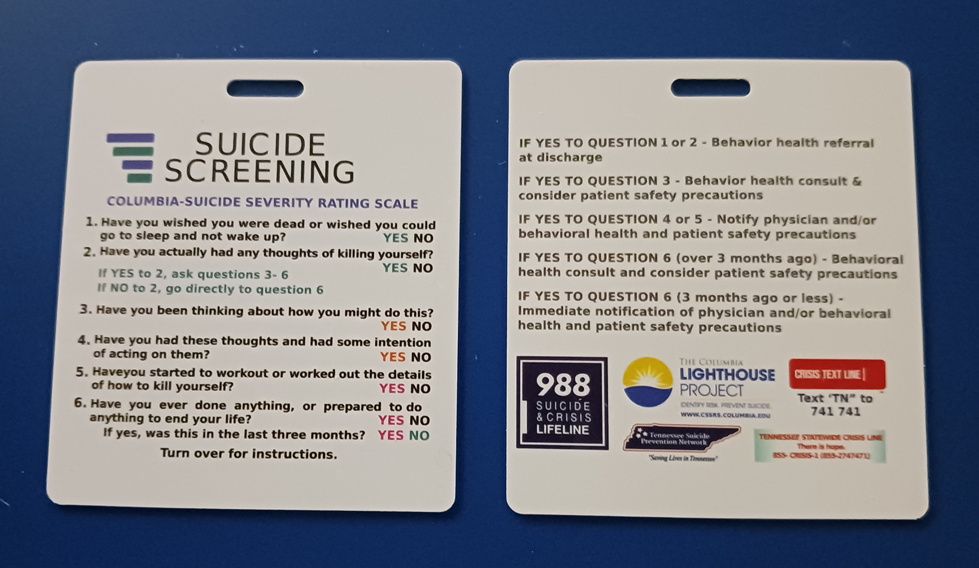 Columbia Suicide Severity Rating Scale (C-SSRS)