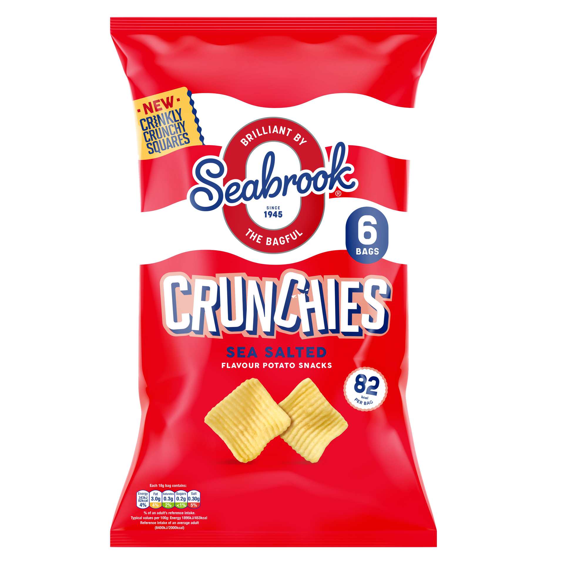 Sea Salted Crunchies | Seabrook Crisps